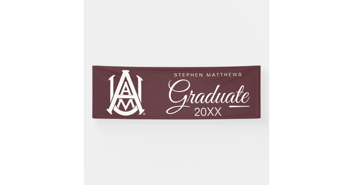 Alabama A&M | Graduation Banner | Zazzle