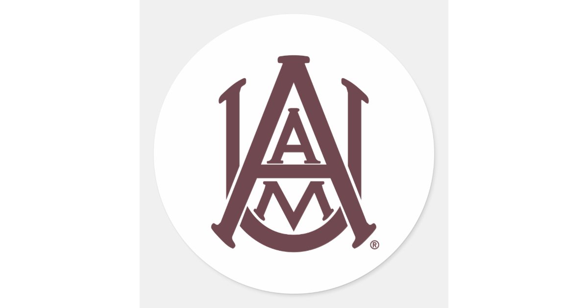 Alabama A&M Logo Classic Round Sticker | Zazzle