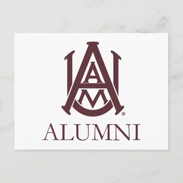 Alabama A&M University Alumni Postcard | Zazzle