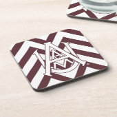 Alabama A&M University Chevron Beverage Coaster | Zazzle