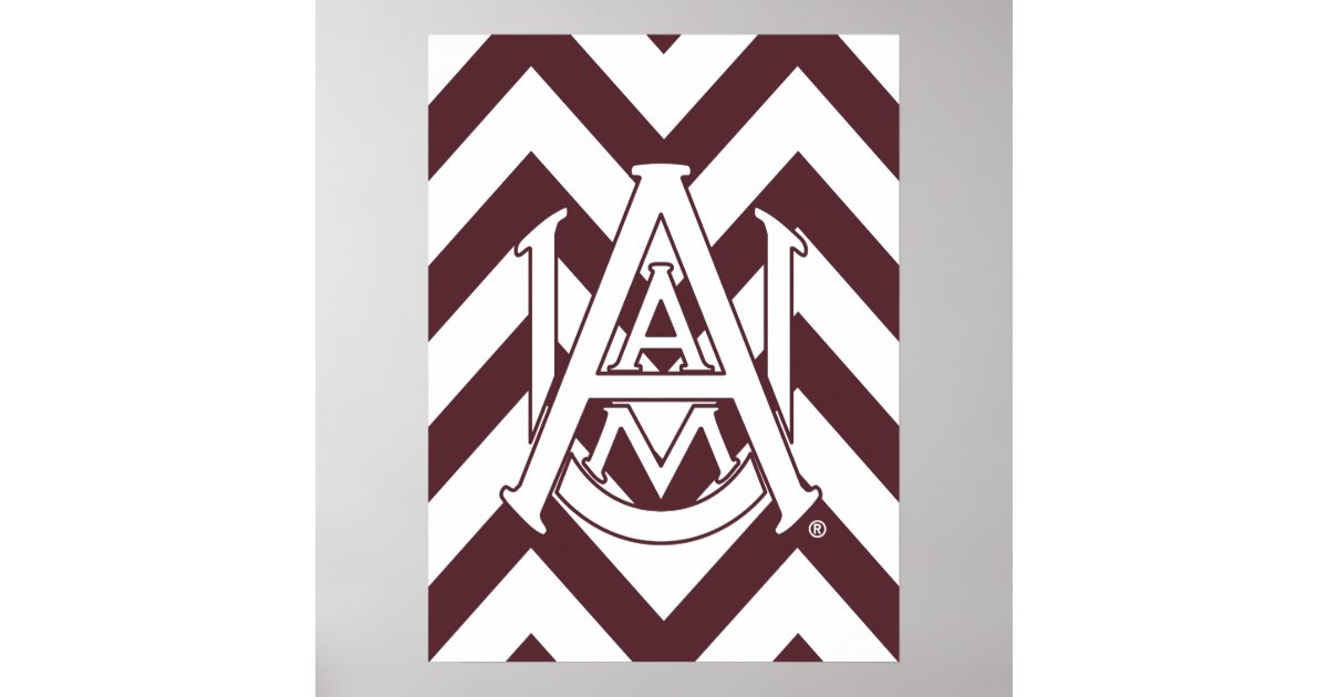 Alabama A&M University Chevron Poster | Zazzle
