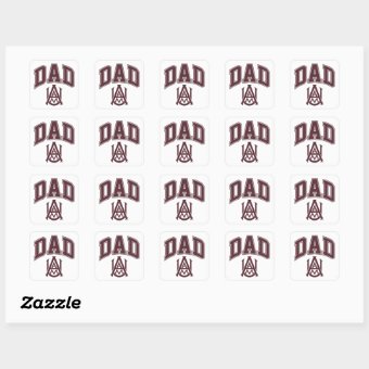 Alabama A&M University Dad Square Sticker | Zazzle