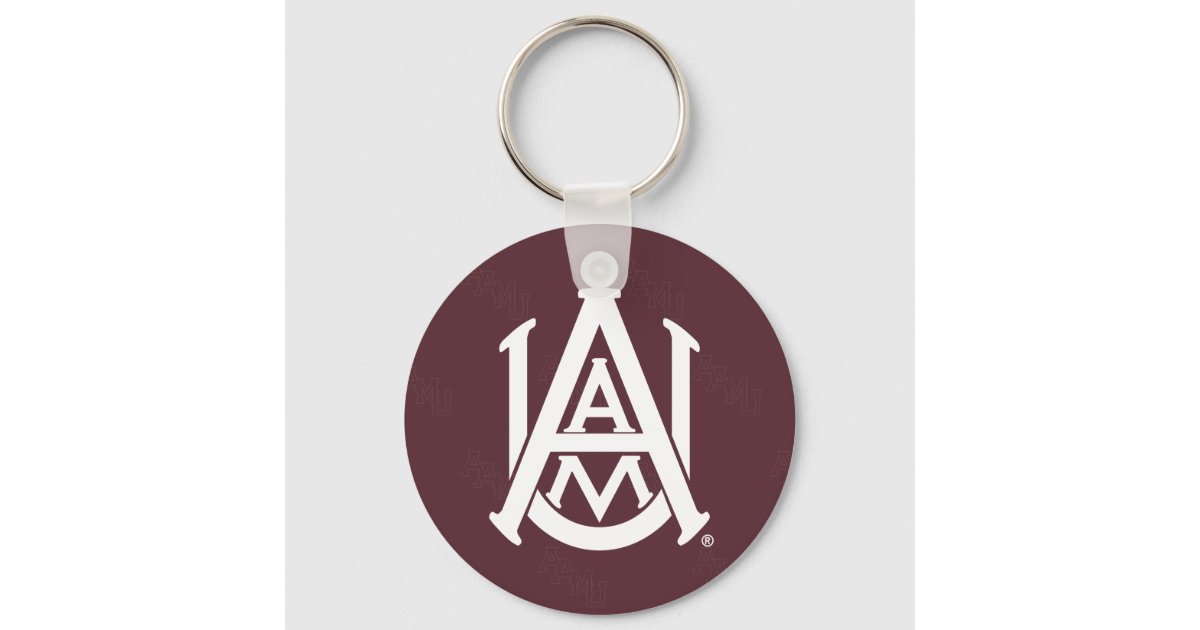 Alabama A&M University Watermark Keychain | Zazzle