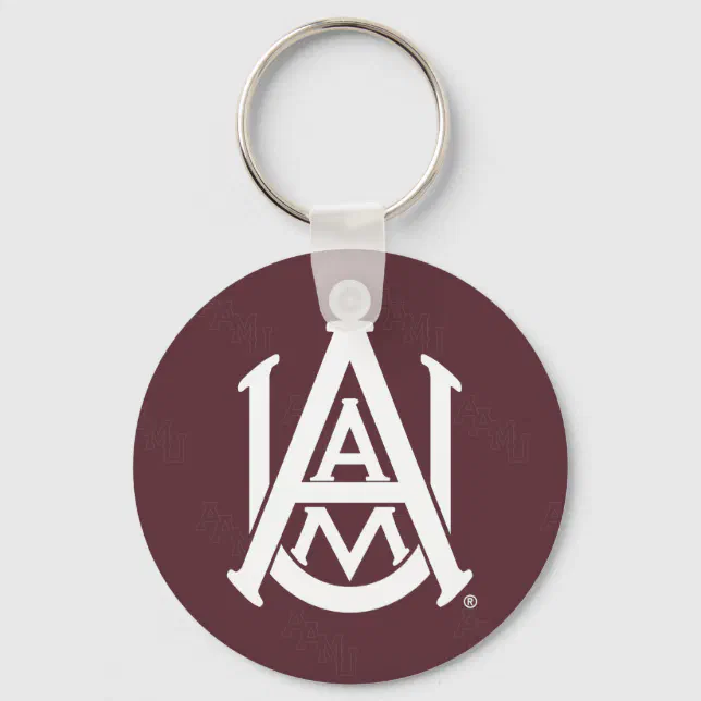 Alabama A&M University Watermark Keychain | Zazzle