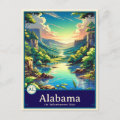 Alabama | Anime Style Cel Shaded Postcard | Zazzle