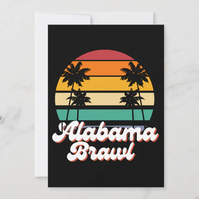 Alabama Brawl Invitation | Zazzle