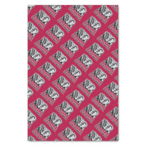 Alabama Crimson Tide Big Al Tissue Paper | Zazzle