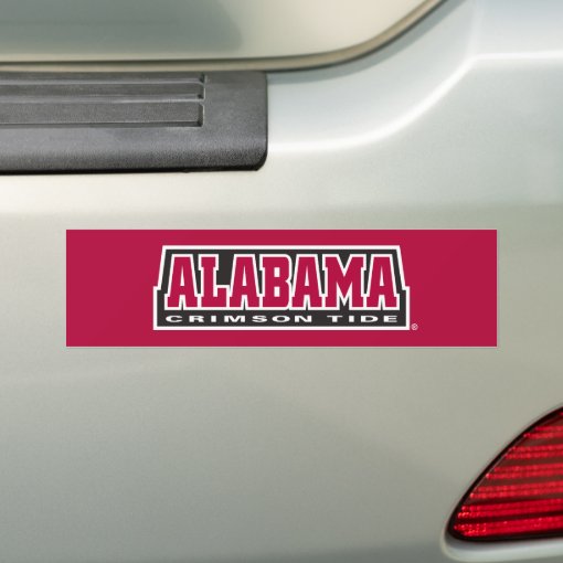 Alabama Crimson Tide Bumper Sticker | Zazzle