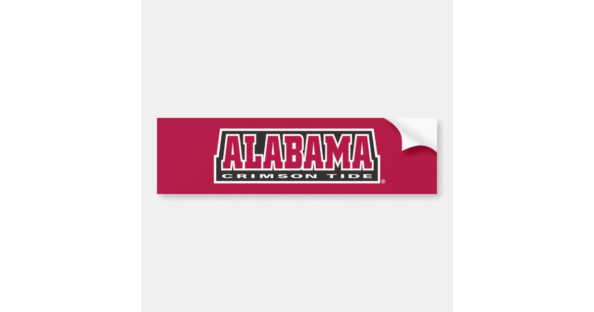 Alabama Crimson Tide Bumper Sticker | Zazzle