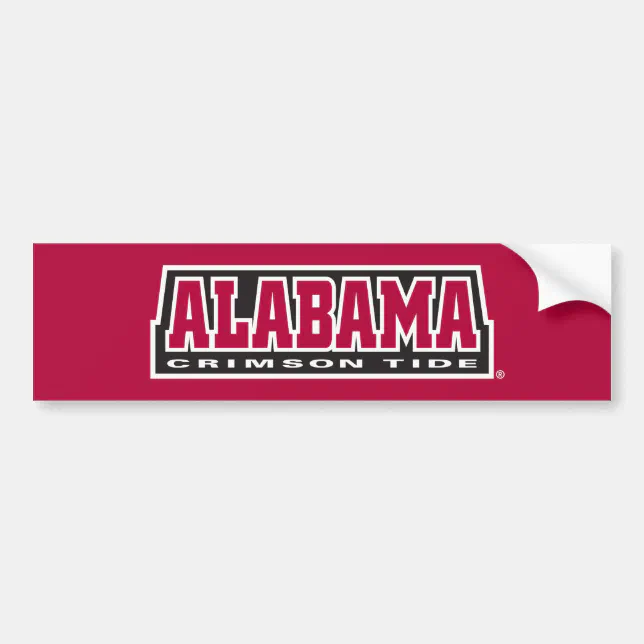 Alabama Crimson Tide Bumper Sticker | Zazzle