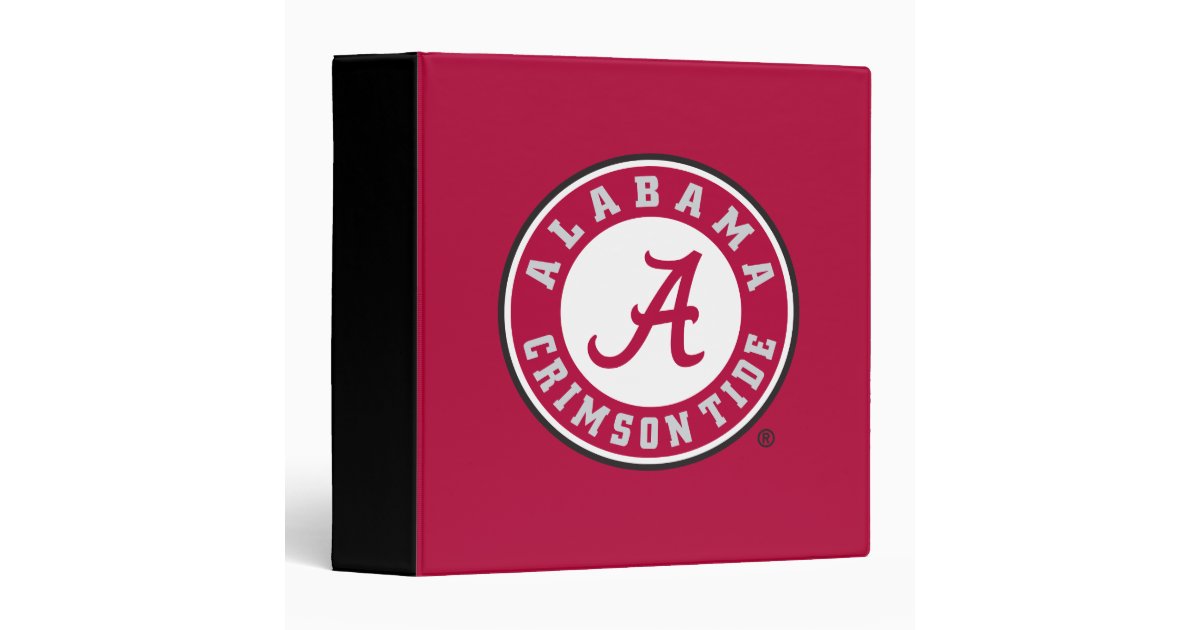 Alabama Crimson Tide Circle 3 Ring Binder | Zazzle