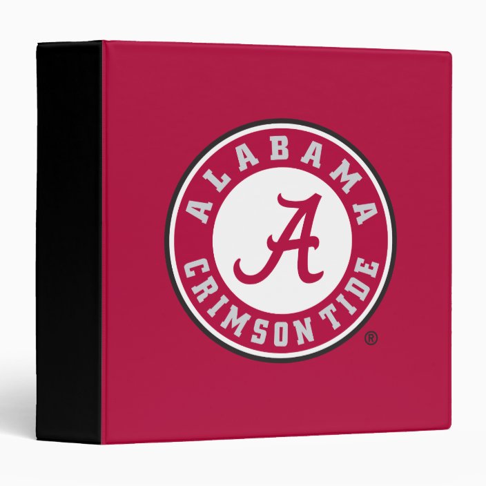 Alabama Crimson Tide Circle 3 Ring Binder | Zazzle.com