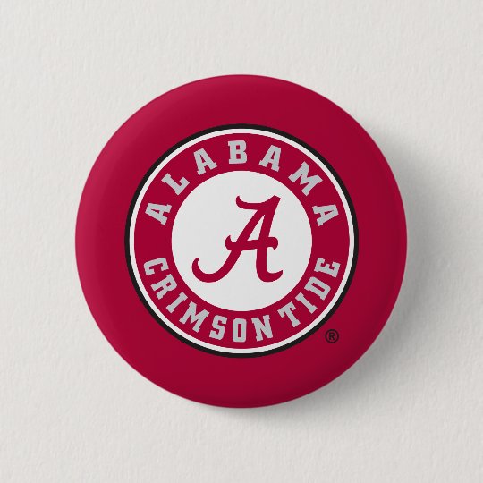 Alabama Crimson Tide Circle Button | Zazzle.com