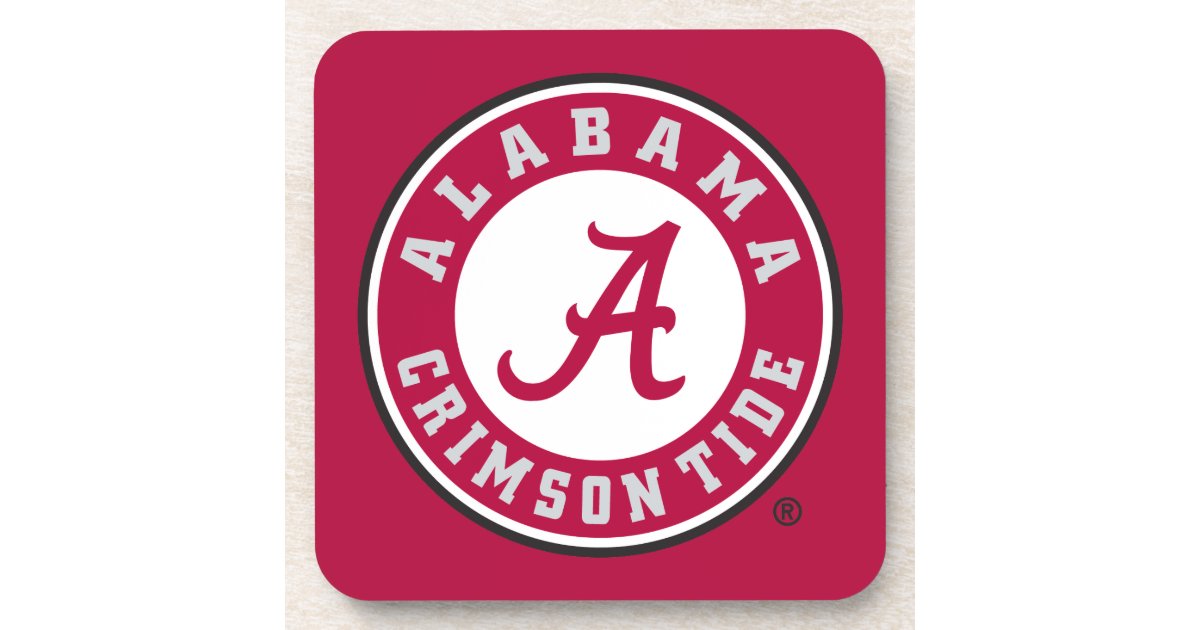Alabama Crimson Tide Circle Coaster | Zazzle
