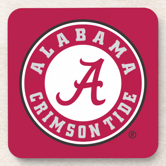 Alabama Crimson Tide Circle Coaster | Zazzle