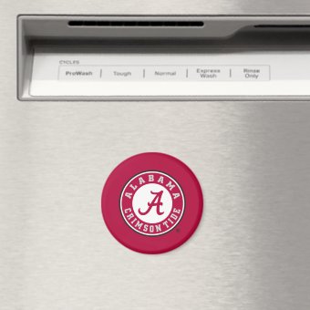 Alabama Crimson Tide Circle Magnet | Zazzle