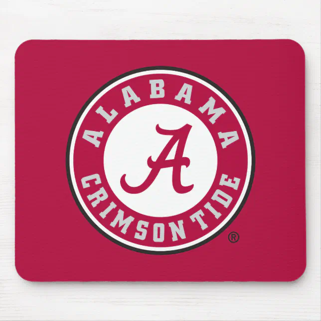Alabama Crimson Tide Circle Mouse Pad | Zazzle