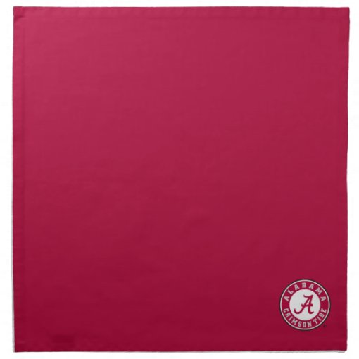 Alabama Crimson Tide Circle Napkin | Zazzle