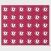 Alabama Crimson Tide Circle Wrapping Paper | Zazzle