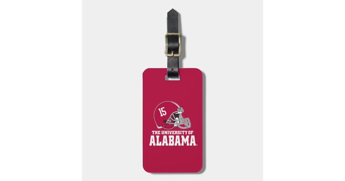 Alabama Crimson Tide Football Helmet Luggage Tag | Zazzle