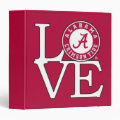 Alabama Crimson Tide Love 3 Ring Binder | Zazzle