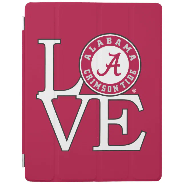 Alabama Crimson Tide Love iPad Smart Cover | Zazzle