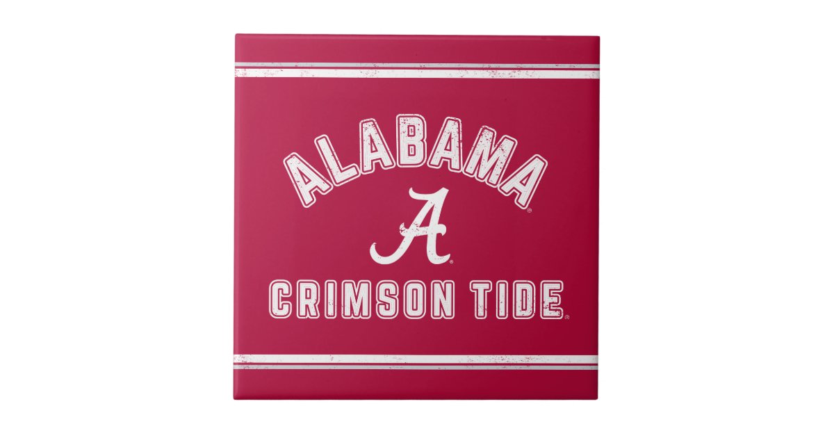 Alabama | Crimson Tide - Retro Tile | Zazzle