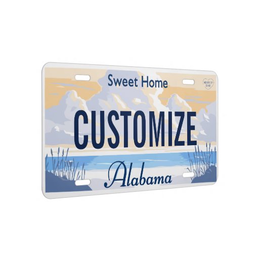 Alabama Custom License Plate | Zazzle