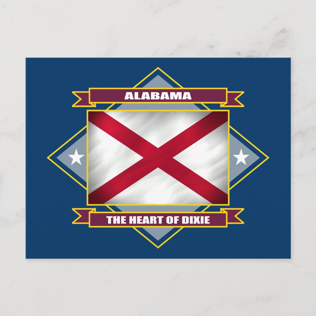 Alabama Diamond Postcard | Zazzle