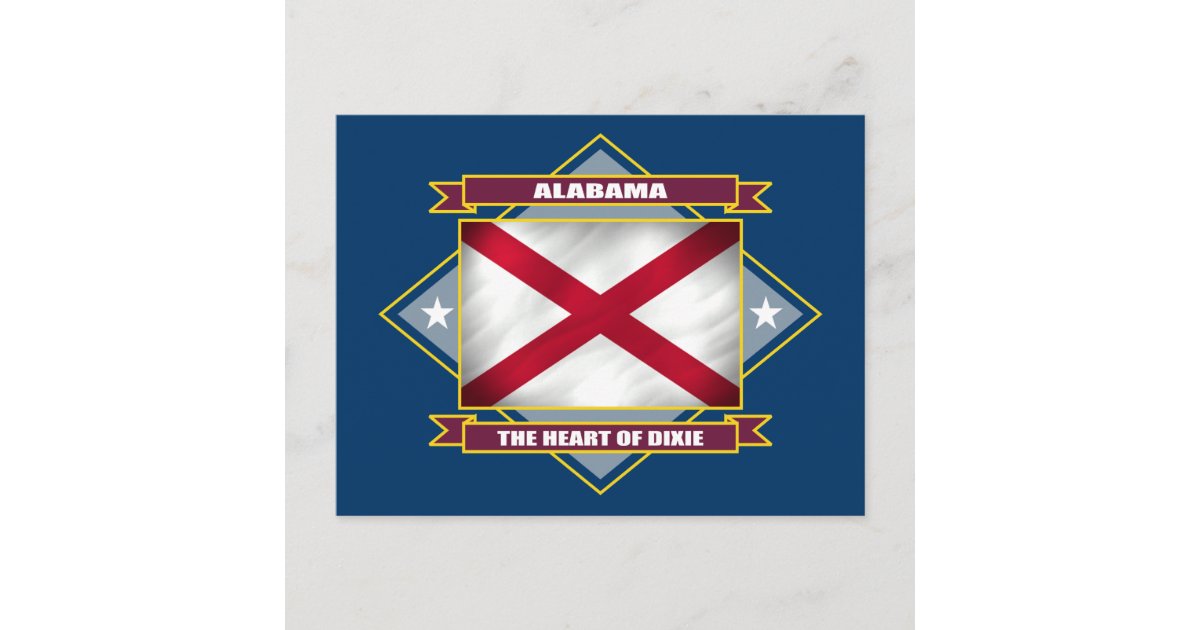 Alabama Diamond Postcard | Zazzle