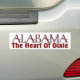Alabama heart of Dixie bumper stickers | Zazzle