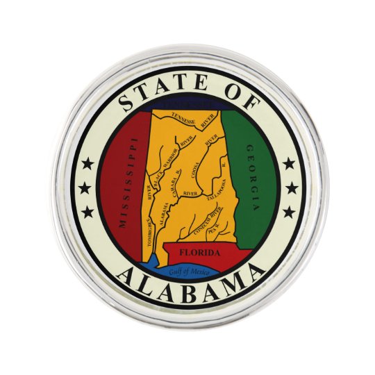 Alabama Lapel Pin | Zazzle.com