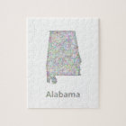 Vintage Map of Alabama (1827) Jigsaw Puzzle | Zazzle.com