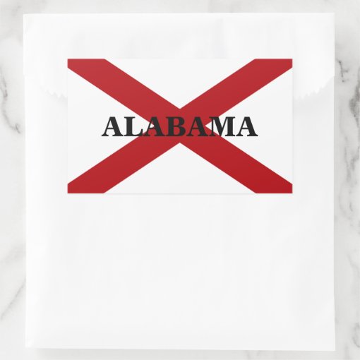 Alabama State Flag Custom Sticker | Zazzle