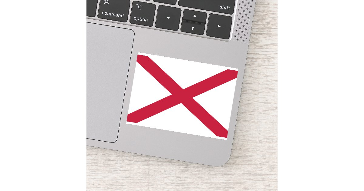 Alabama State Flag Sticker | Zazzle