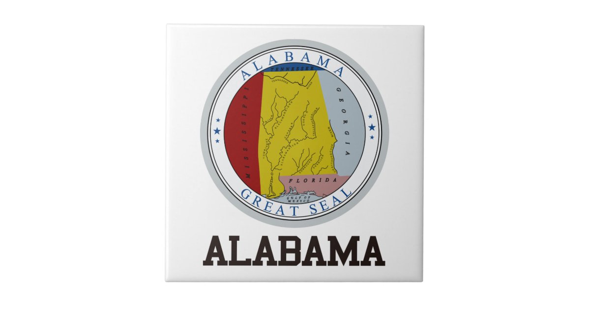 Alabama State Seal Ceramic Tile | Zazzle