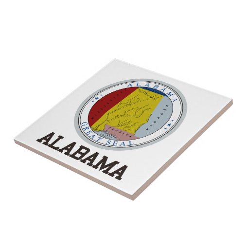 Alabama State Seal Ceramic Tile | Zazzle
