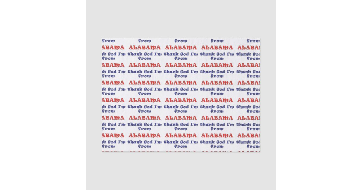 Alabama Tissue Paper | Zazzle