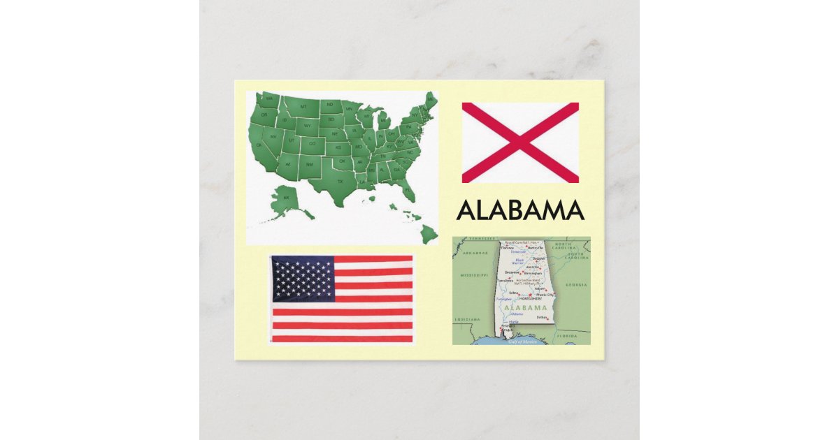 Alabama, USA Postcard | Zazzle