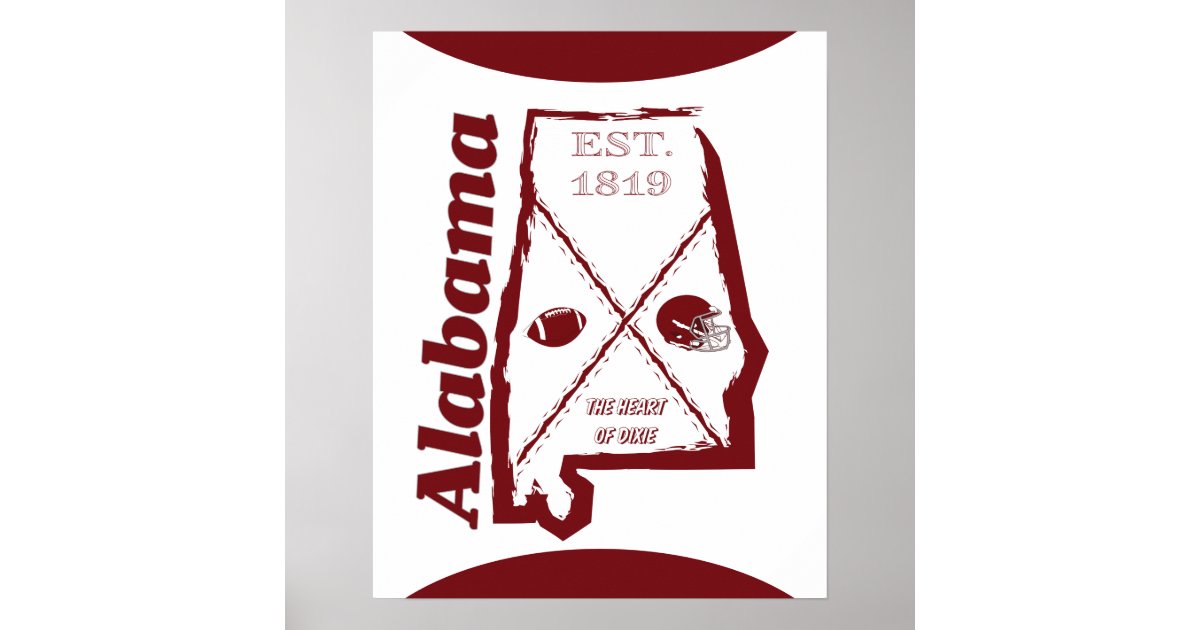 Alabama Wall Poster | Zazzle.com