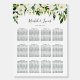 Alabaster Floral Wedding Seating Chart Foam Board | Zazzle
