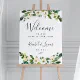 Alabaster Floral Wedding Welcome Sign | Zazzle