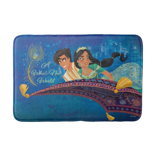 Aladdin | A Whole New World Bath Mat | Zazzle.com