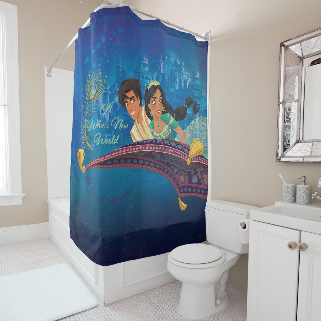 Aladdin | A Whole New World Shower Curtain | Zazzle