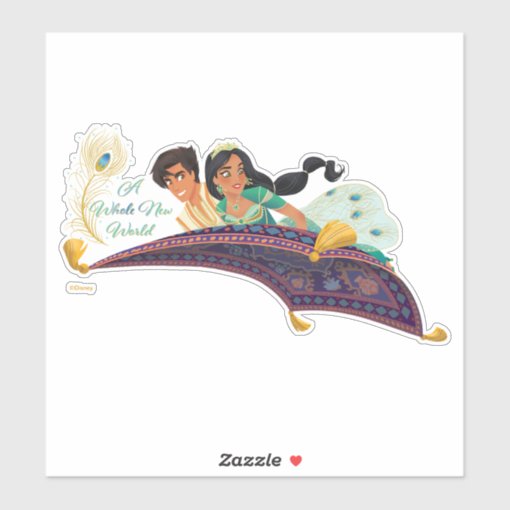 Aladdin | A Whole New World Sticker | Zazzle
