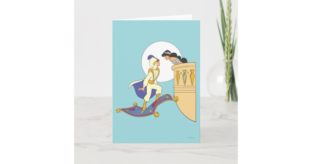 Aladdin and Jasmine Card | Zazzle