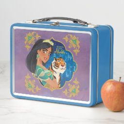 Aladdin | Jasmine And Raja Jewelled Graphic Metal Lunch Box | Zazzle