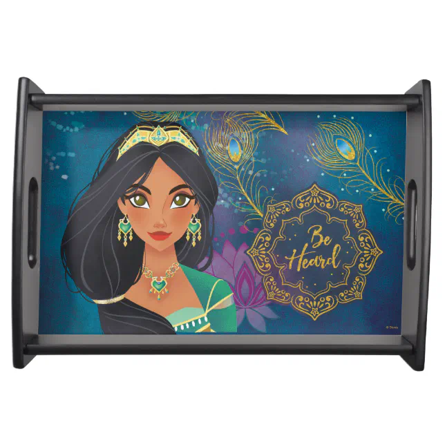Aladdin | Jasmine "Be Heard" Serving Tray | Zazzle