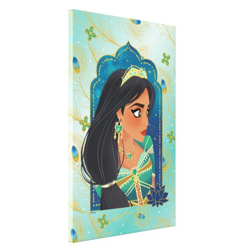 Aladdin | Jasmine Side Profile Graphic Canvas Print | Zazzle