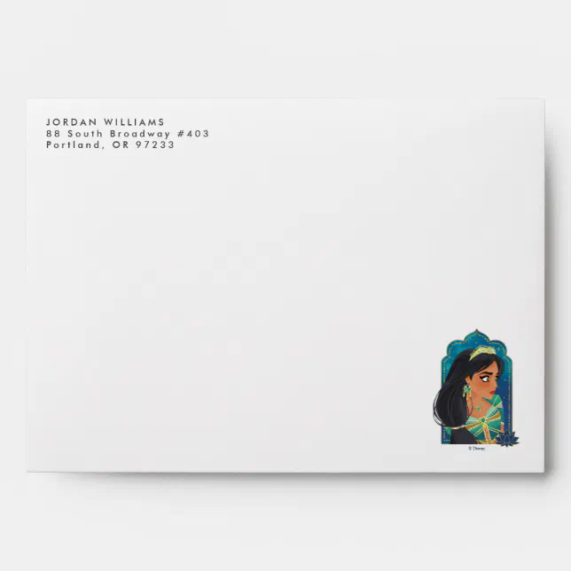 Aladdin | Jasmine Side Profile Graphic Envelope | Zazzle